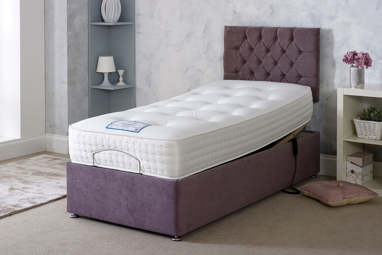 Adjust-A-Bed Derwent Electric Adjustable Divan Bed | Furniture World