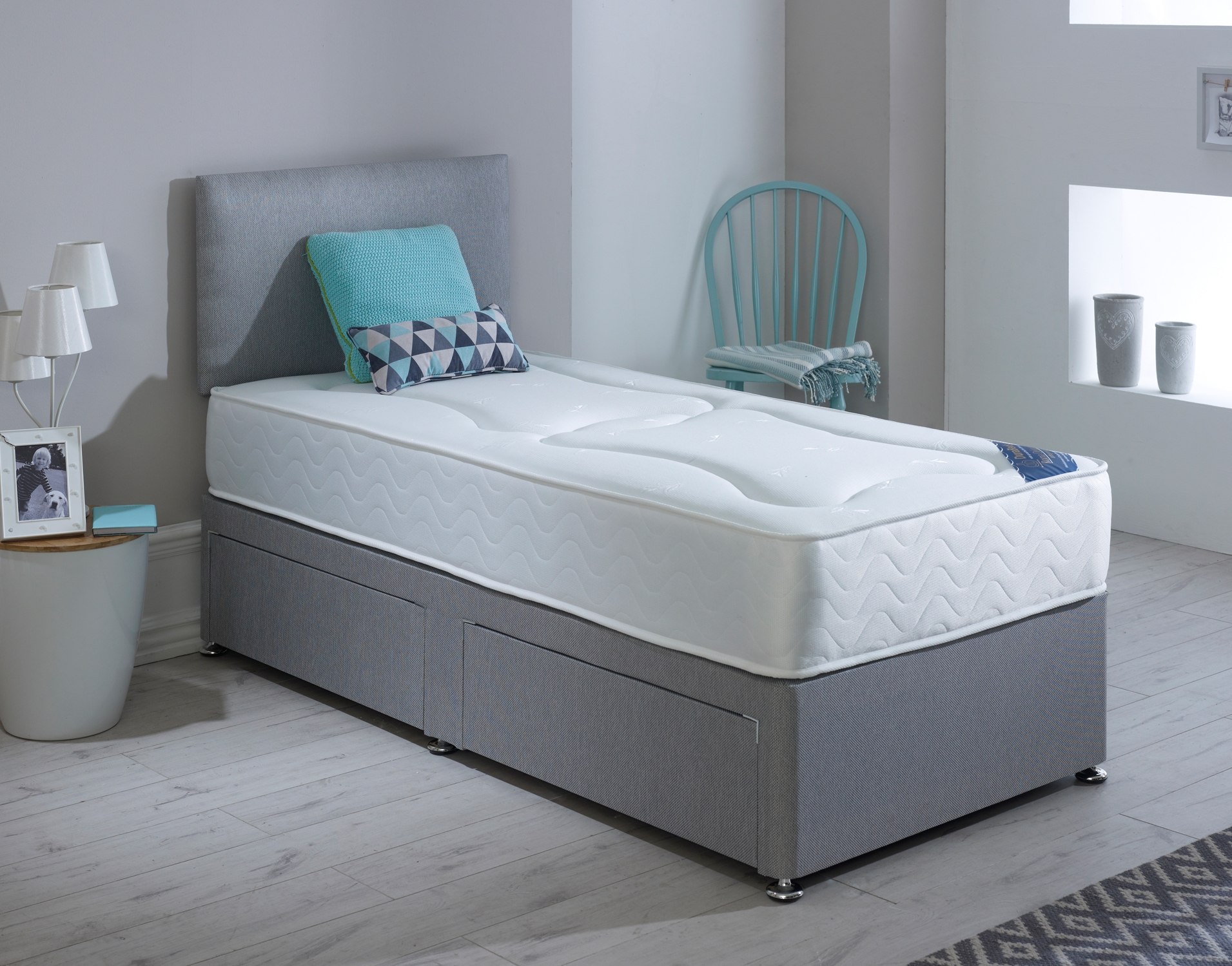 Dura Beds Octave Divan Bed with York Headboard | Furniture World