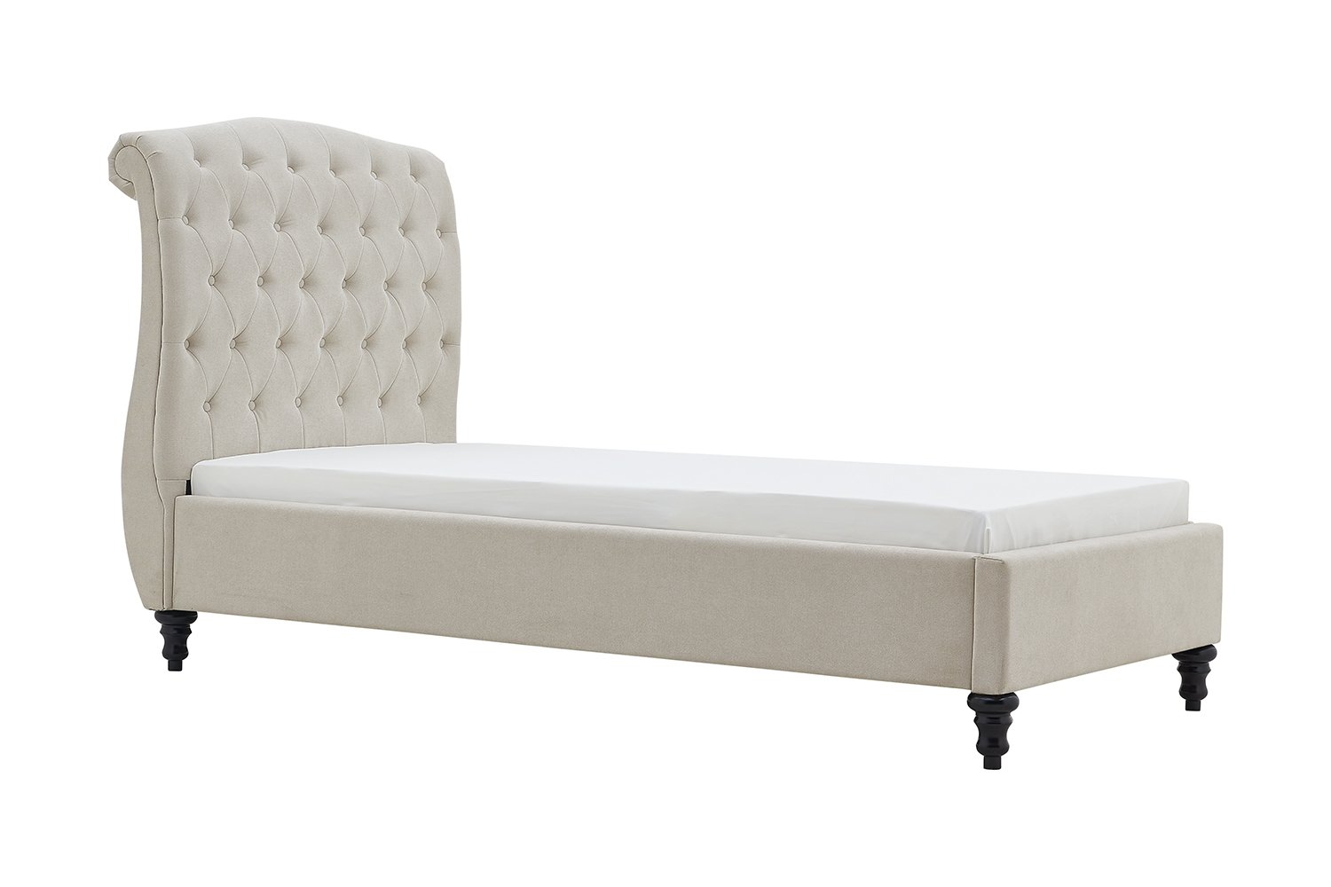 Rosalie Fabric Bed Frame in Natural | Furniture World