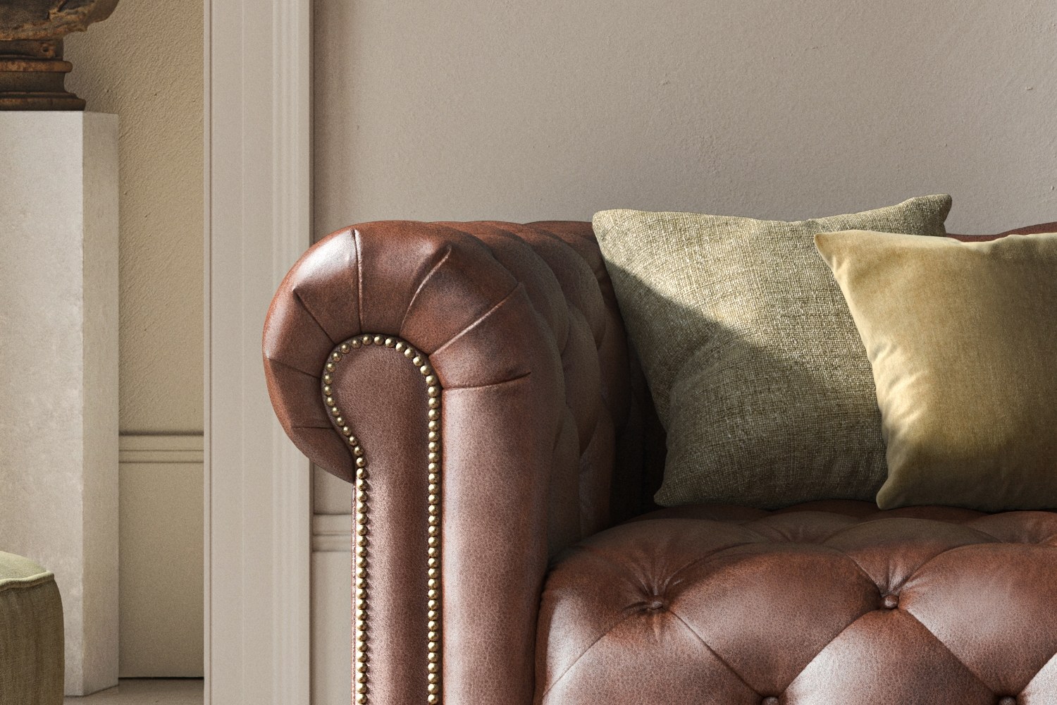 Alexander & James Stax Chesterfield Snuggler Chair | Furniture World