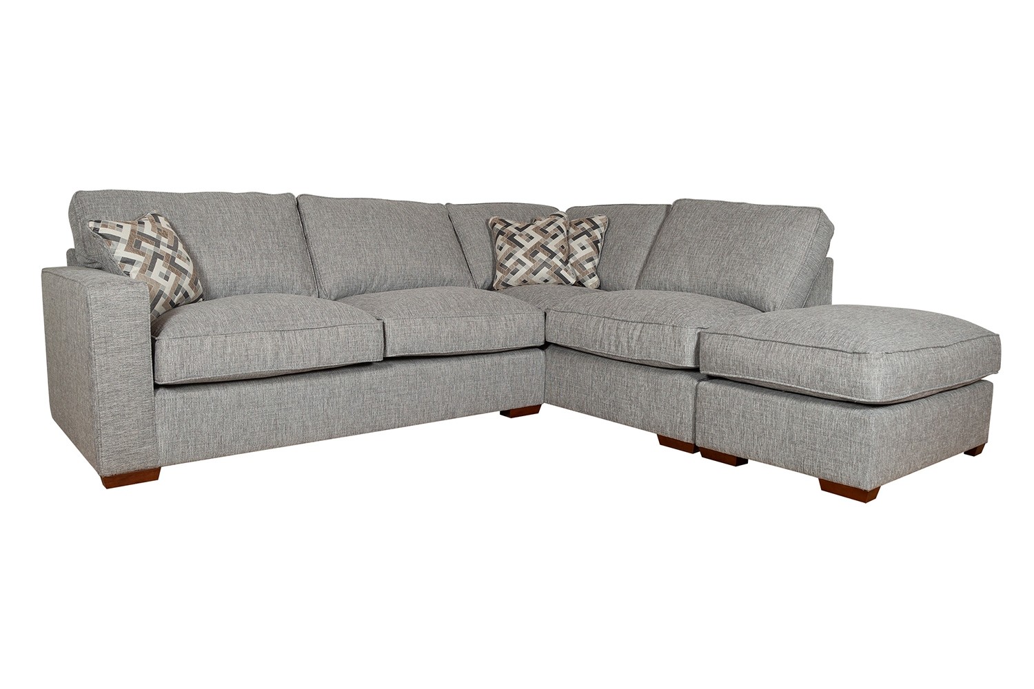 Cairo Fabric Standard Back Chaise Corner Sofa | Furniture World