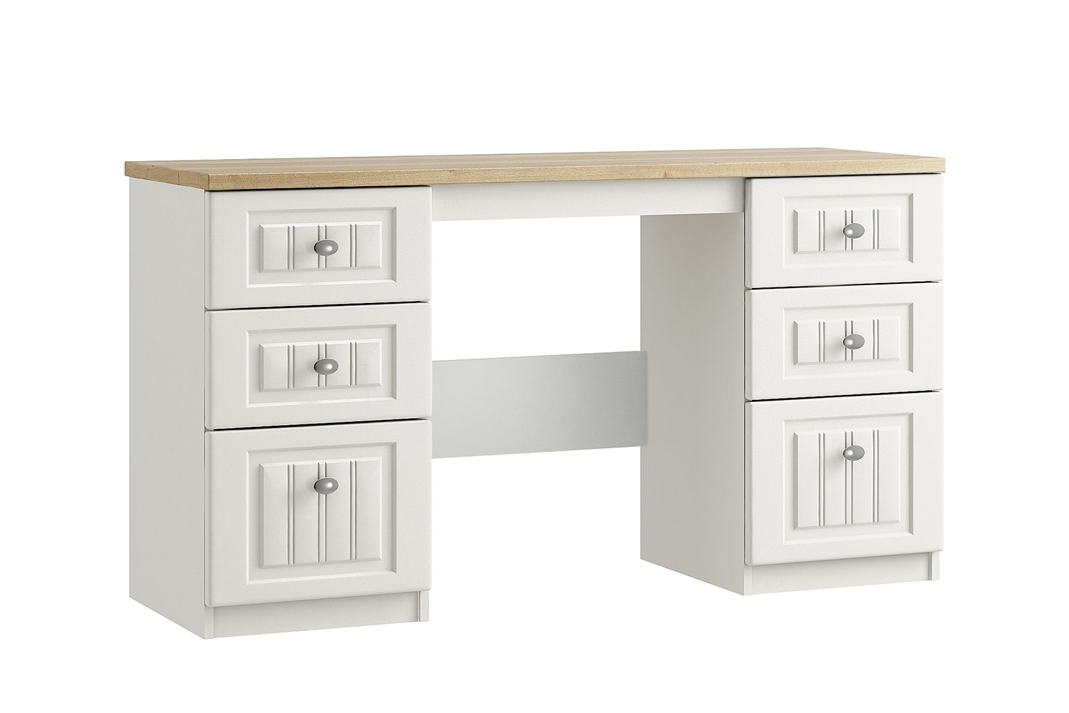 Panorama Double Pedestal Dressing Table | Furniture World