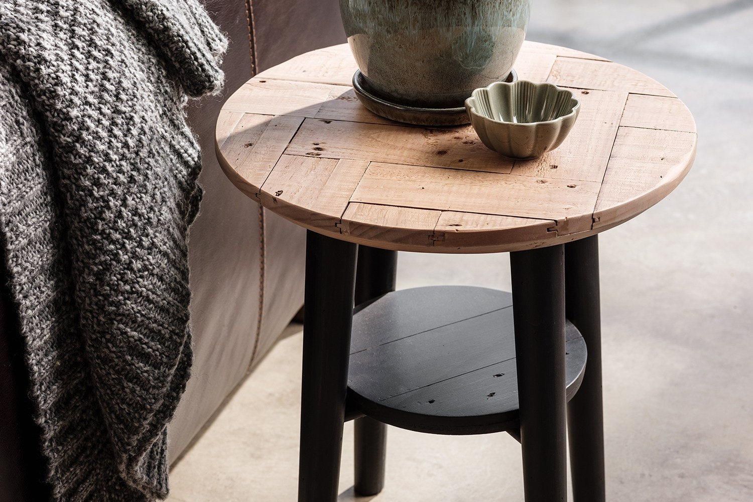 Franklin Reclaimed Wood Lamp Table | Furniture World