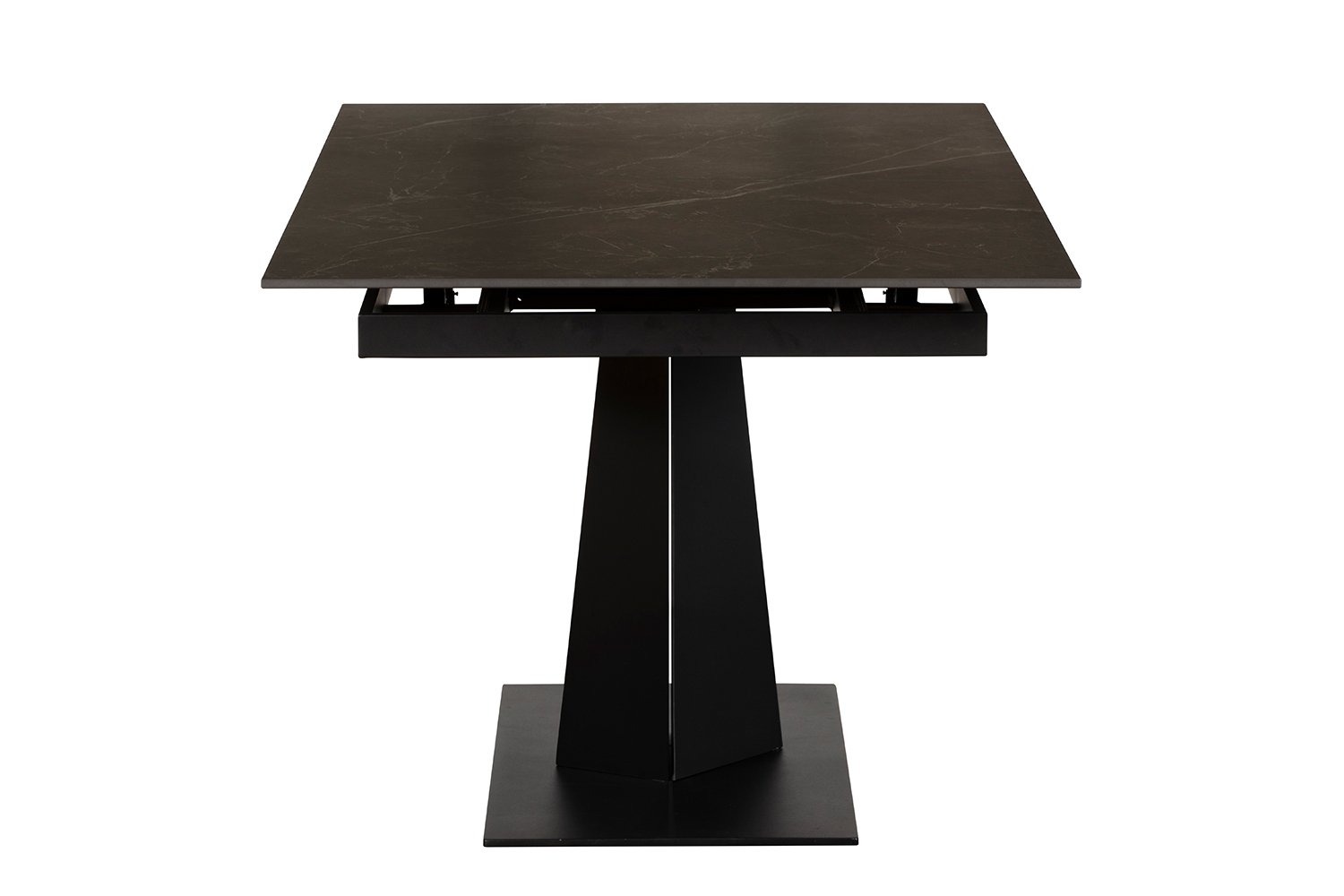 Sintered Stone V-Shape 160-205cm Extending Dining Table in Black ...