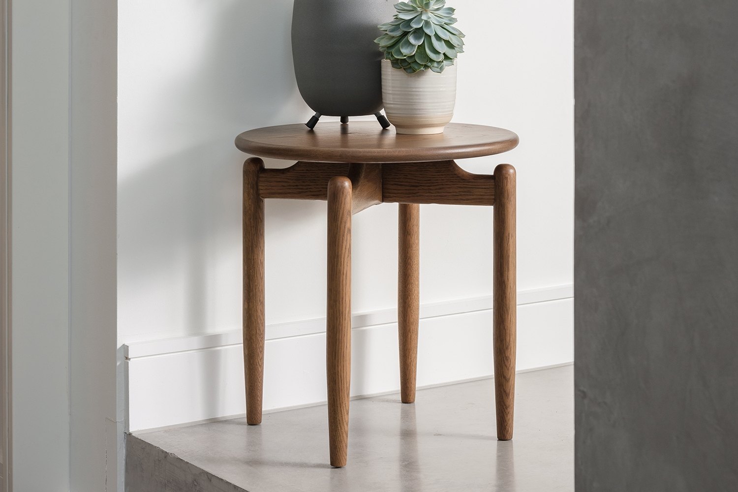 G Plan Marlow Retro Walnut Lamp Table - Furniture World