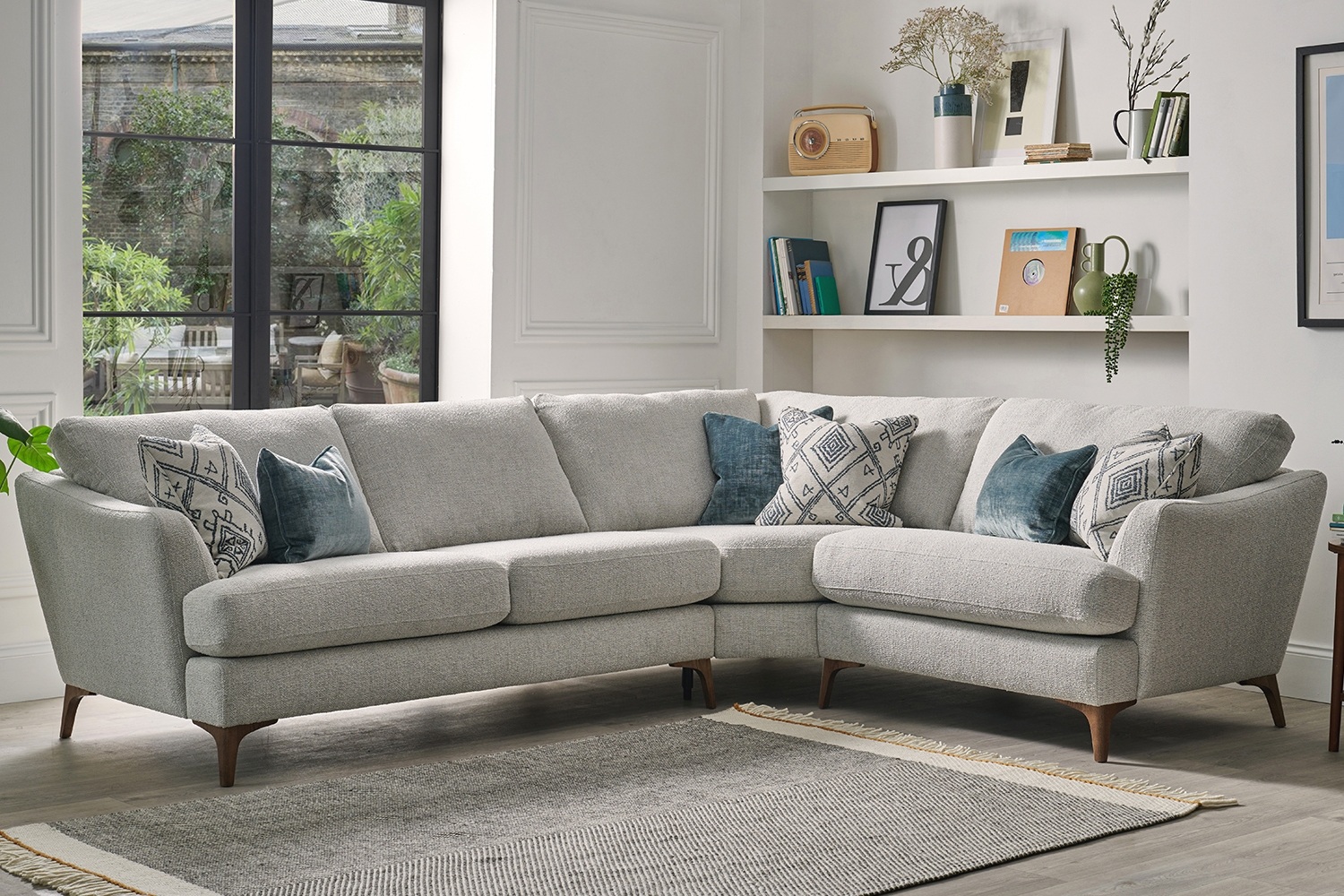 Ashwood Designs Hansson Boucle 4 Seater Corner Sofa | Furniture World