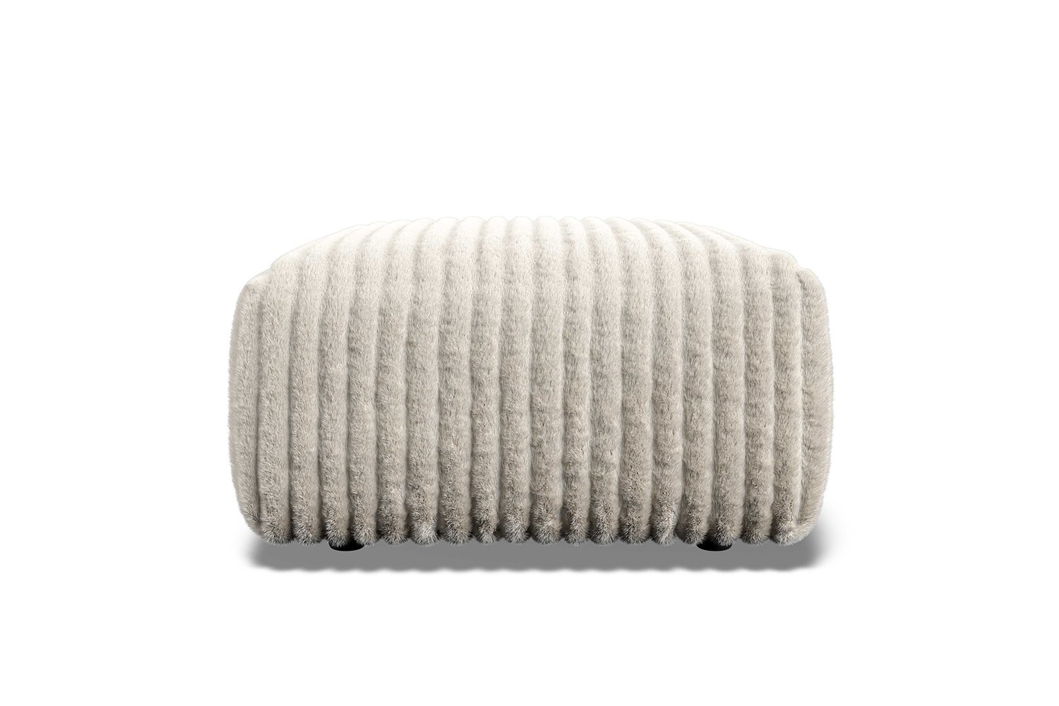 Chunky Cord Cream Medium Stool | Furniture World