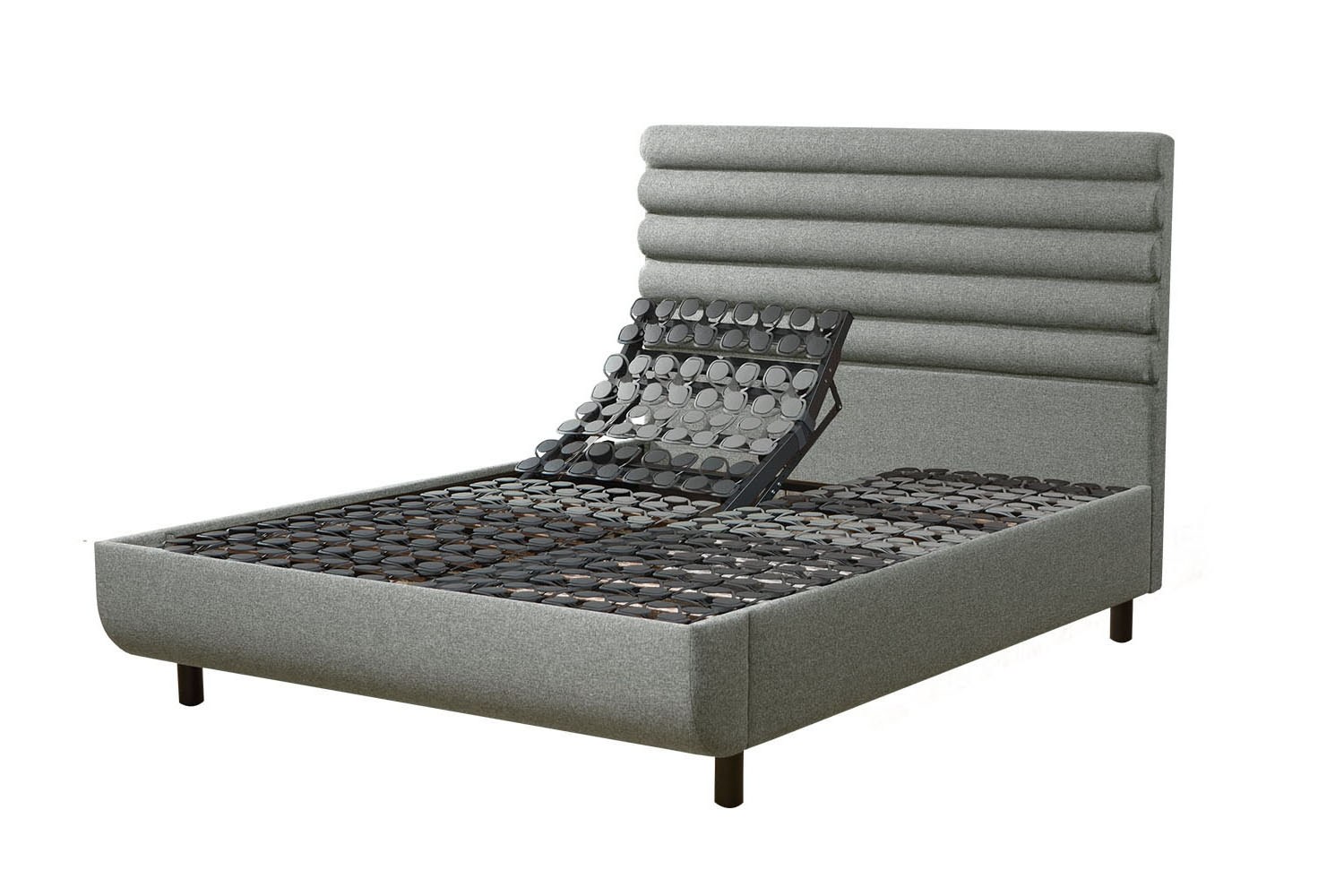 TEMPUR® Arc Adjustable Disc Bed Frame with Vectra Headboard - Furniture ...