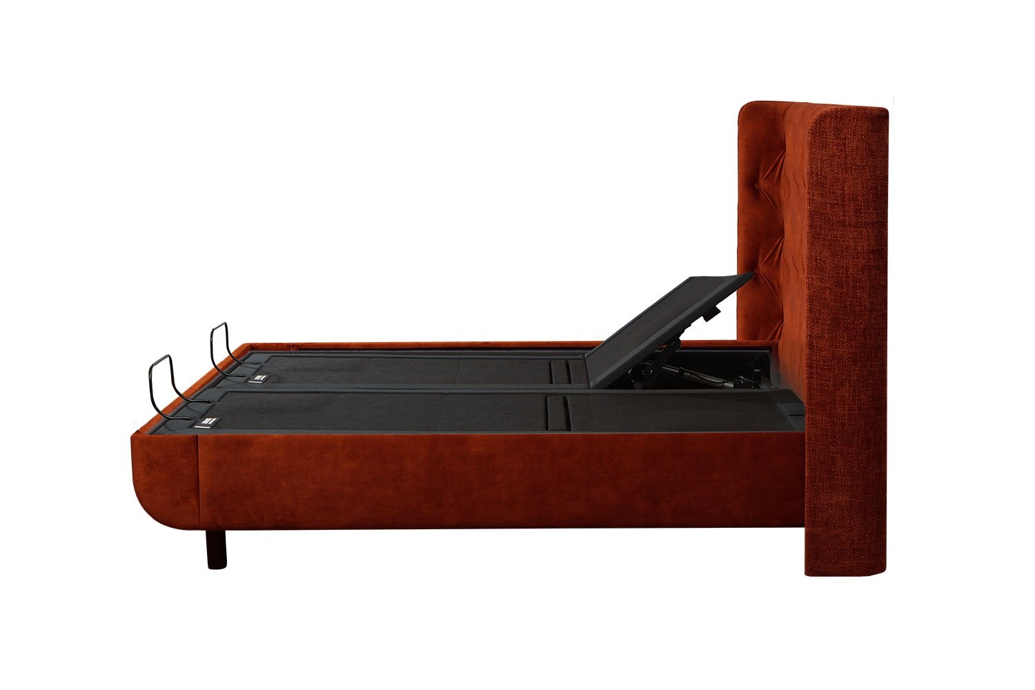 TEMPUR® Arc Ergo Smart Base Bed Frame with Luxury Headboard | Furniture ...