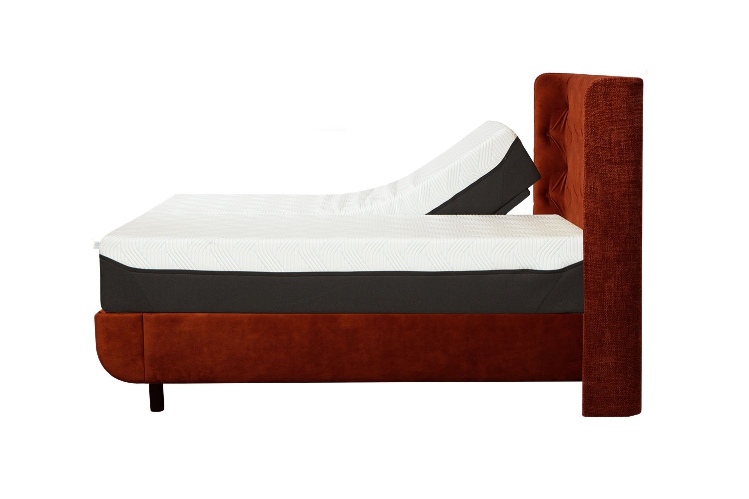 TEMPUR® Arc Ergo Smart Base Bed Frame with Luxury Headboard | Furniture ...