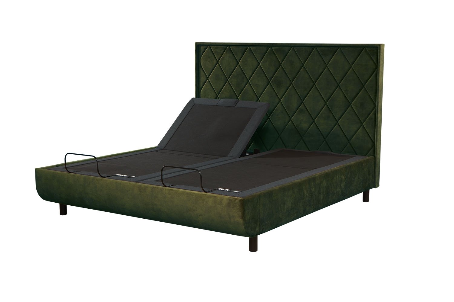 TEMPUR® Arc Ergo Smart Base Bed Frame with Quilted Headboard ...