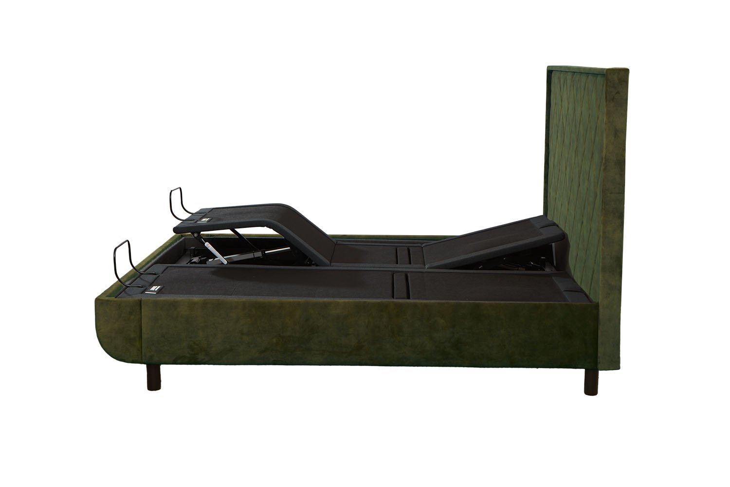 TEMPUR® Arc Ergo Smart Base Bed Frame with Quilted Headboard ...