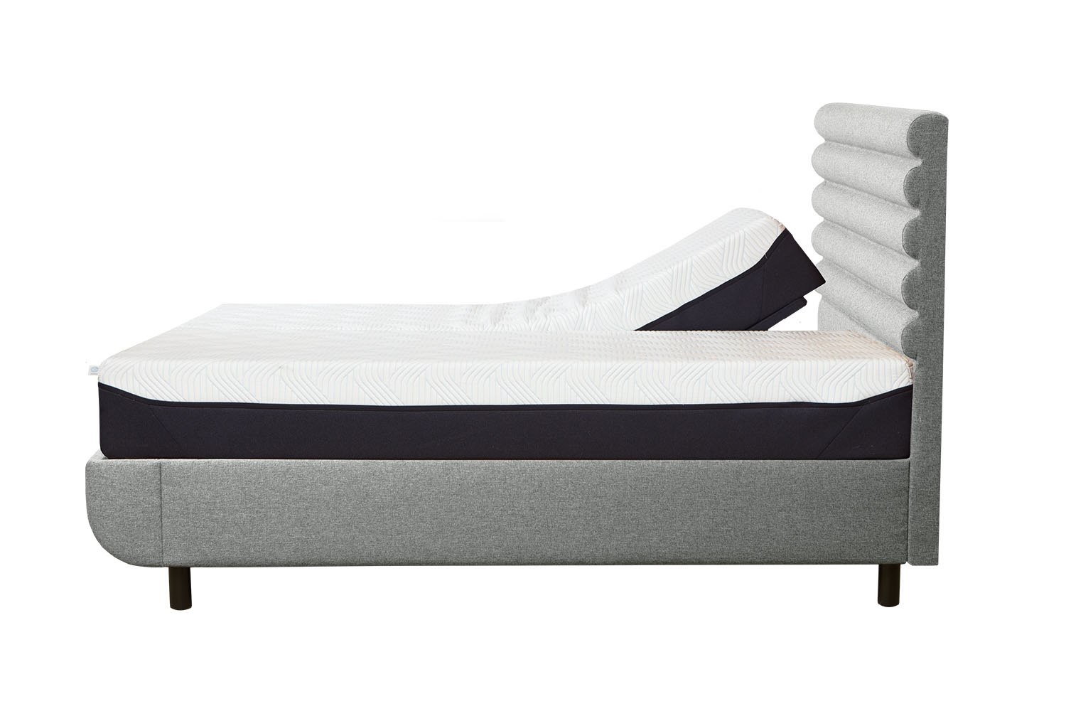 TEMPUR® Arc Ergo Smart Base Bed Frame with Vectra Headboard | Furniture ...