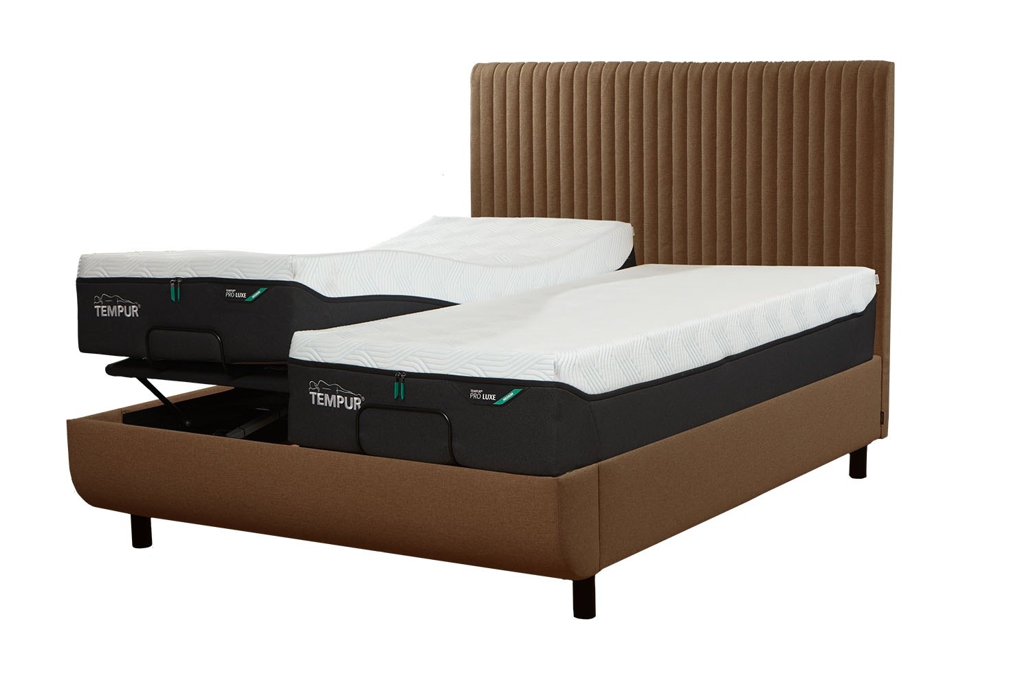 TEMPUR® Arc Ergo Smart Base Bed Frame with Vertical Headboard ...