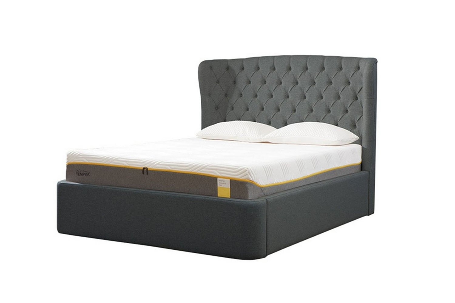 TEMPUR® Holcot Ottoman Bed Base in Shetland Slate | Furniture World