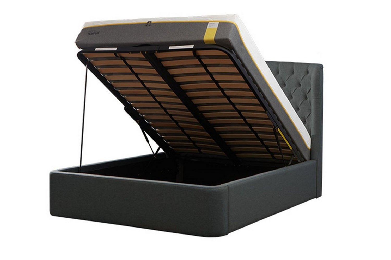 TEMPUR® Holcot Ottoman Bed Base in Shetland Slate | Furniture World