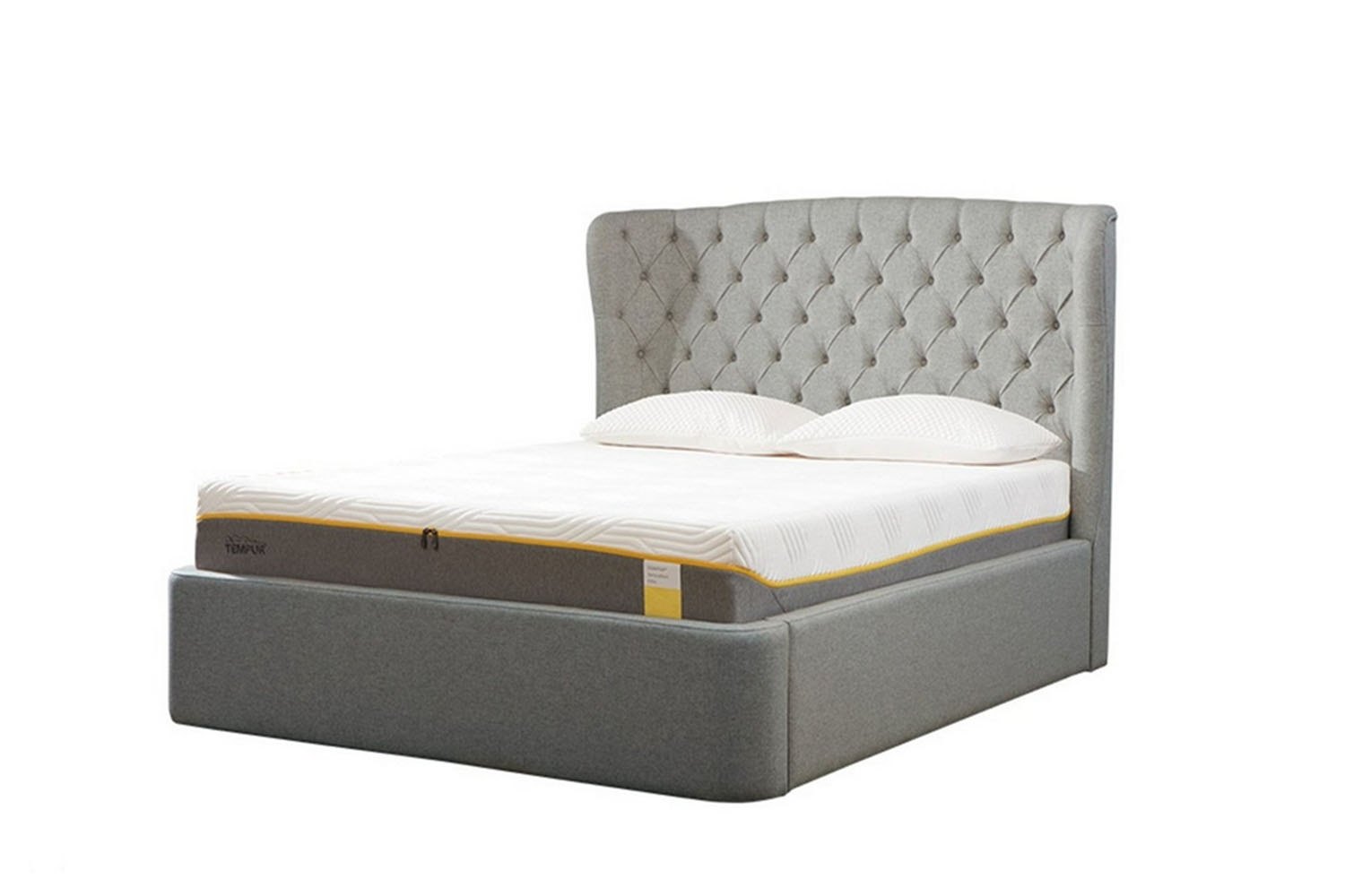 TEMPUR® Holcot Ottoman Bed Base in Shetland Mercury | Furniture World