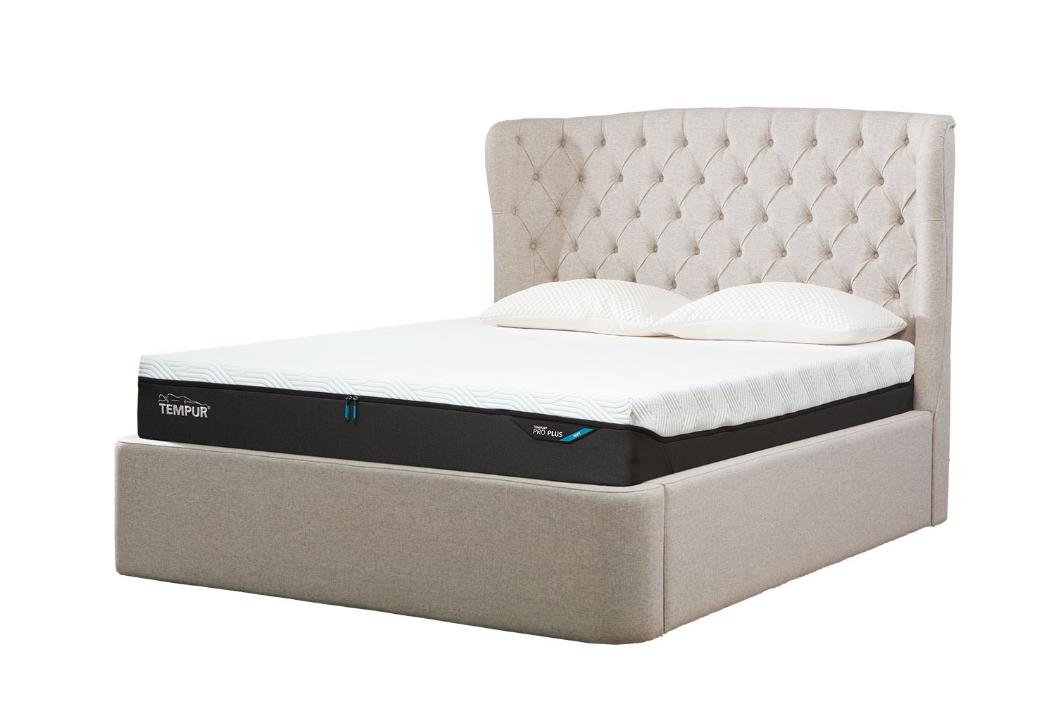 TEMPUR® Holcot Ottoman Bed Base in Shetland Pebble | Furniture World