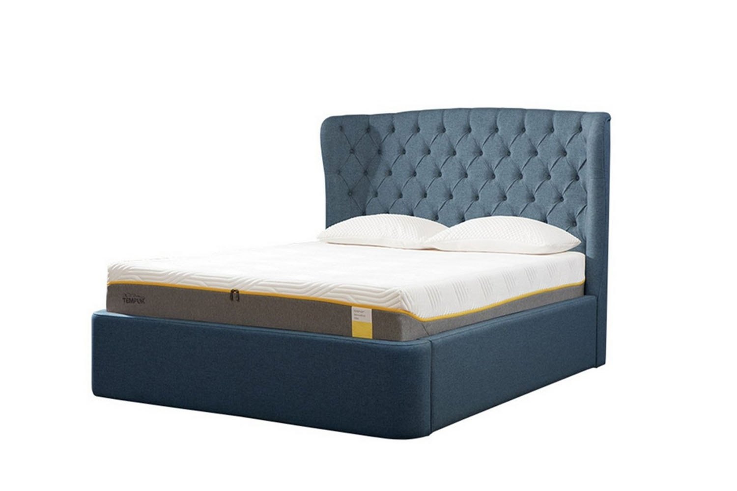 TEMPUR® Holcot Ottoman Bed Base in Shetland Navy | Furniture World