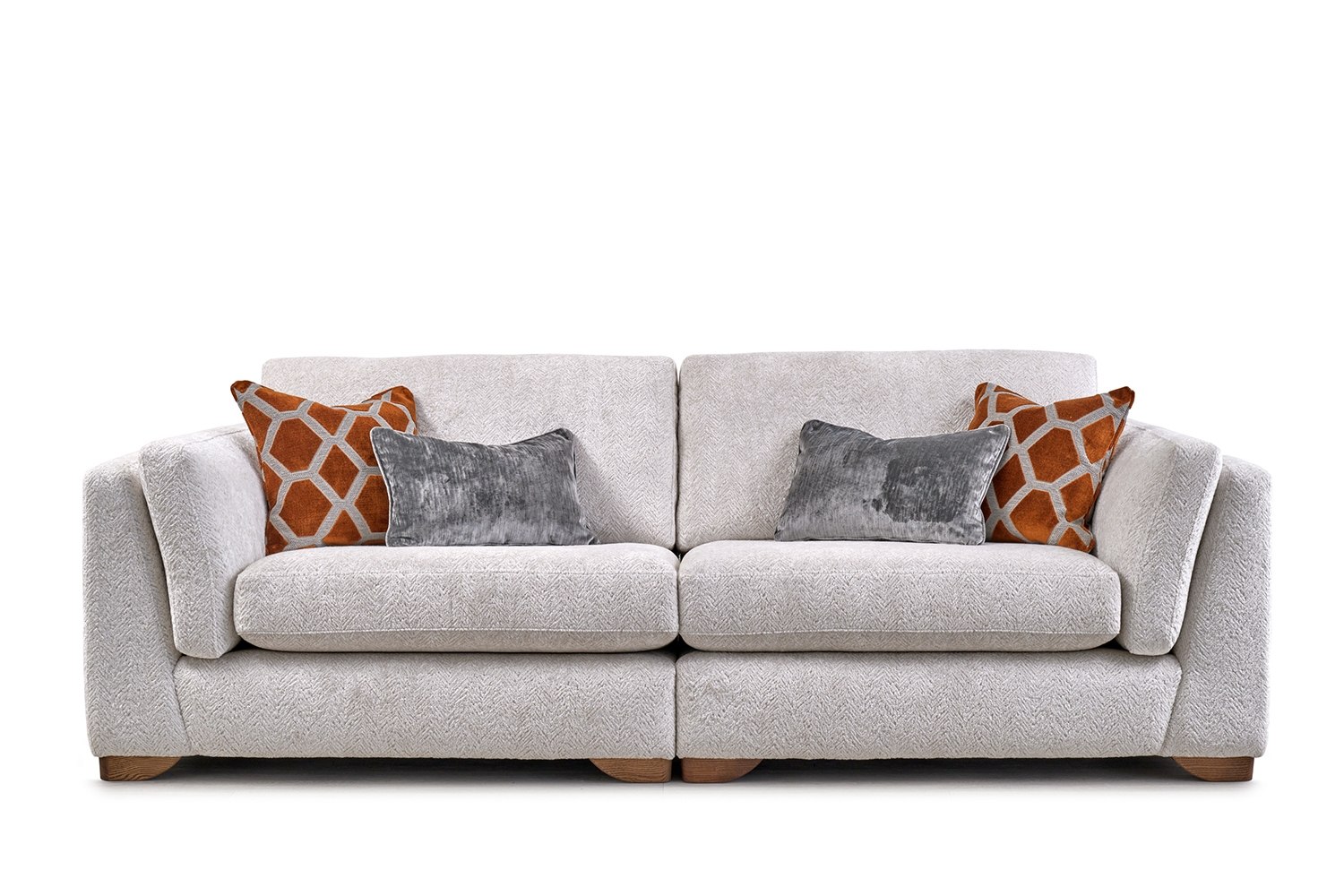 Milton Upholstered 4 Seater Split Sofa - Furniture World