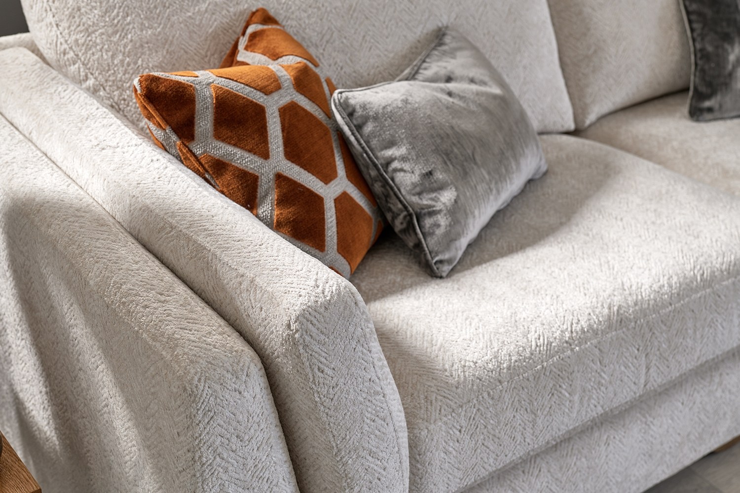 Milton Upholstered 2 Seater Modular Sofa End Unit | Furniture World