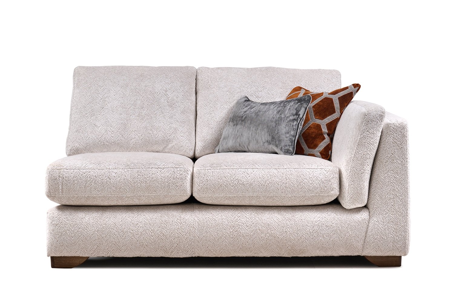 Milton Upholstered 2 Seater Modular Sofa End Unit - Furniture World