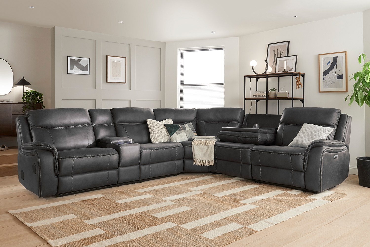 Ultimate Smart Tech Large 5 Seater L Shape Corner Sofa | Furniture World