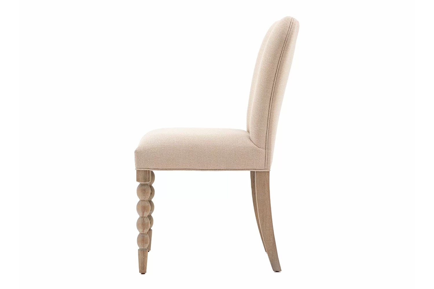 Gallery Direct Artisan Limewash Oak Linen Dining Chair with Bobbin ...