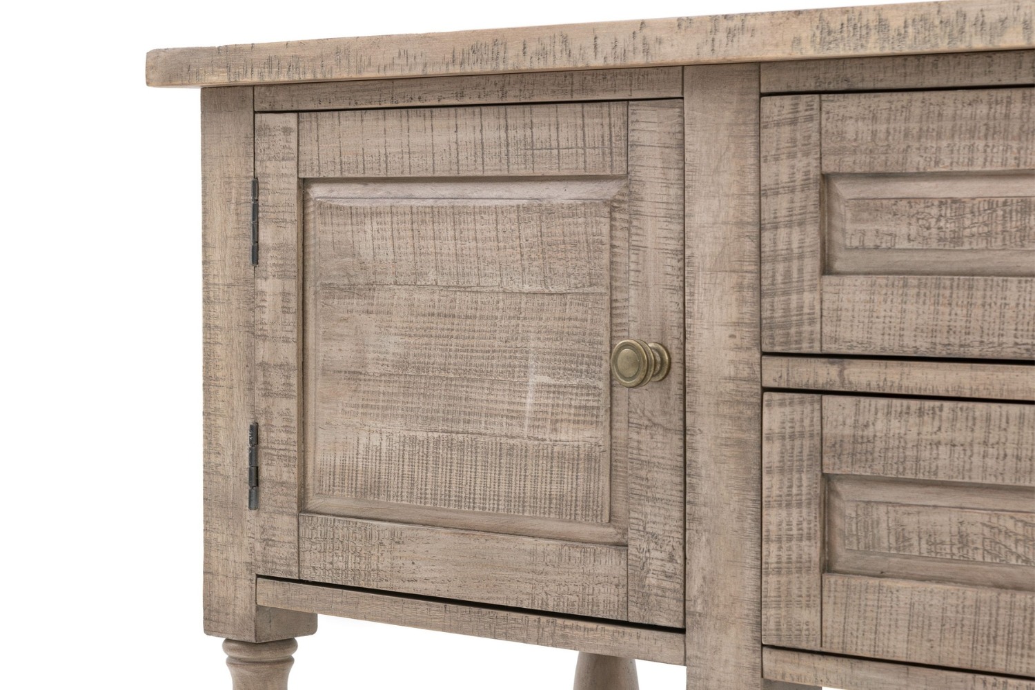 Gallery Direct Vancouver Rustic Pine Sideboard with Marble Top ...