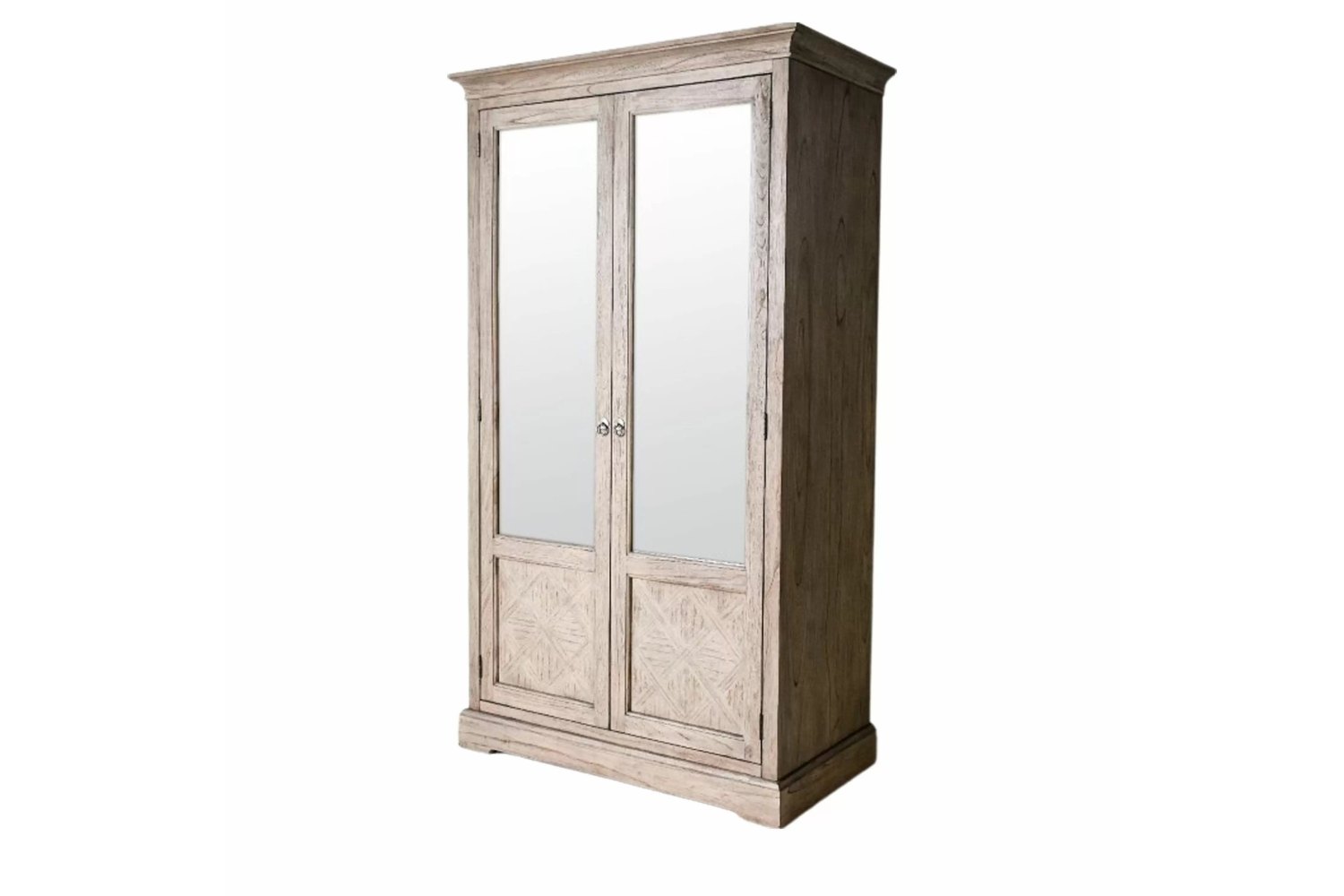 Gallery Direct Rustique French Colonial Mirrored Wardrobe | Furniture World