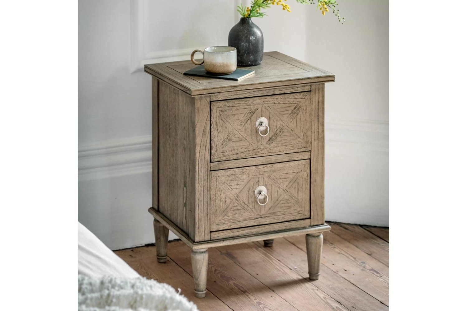 Gallery Direct Mustique French Colonial Bedside Table | Furniture World