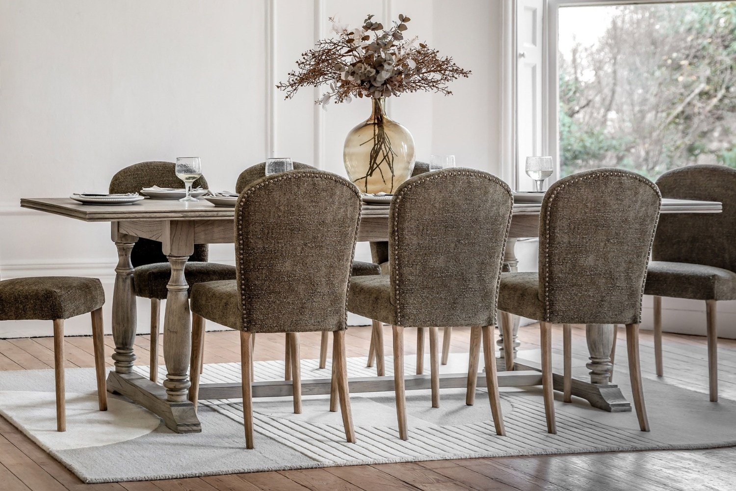 Gallery Direct Rustique French Colonial Extending Dining Table ...