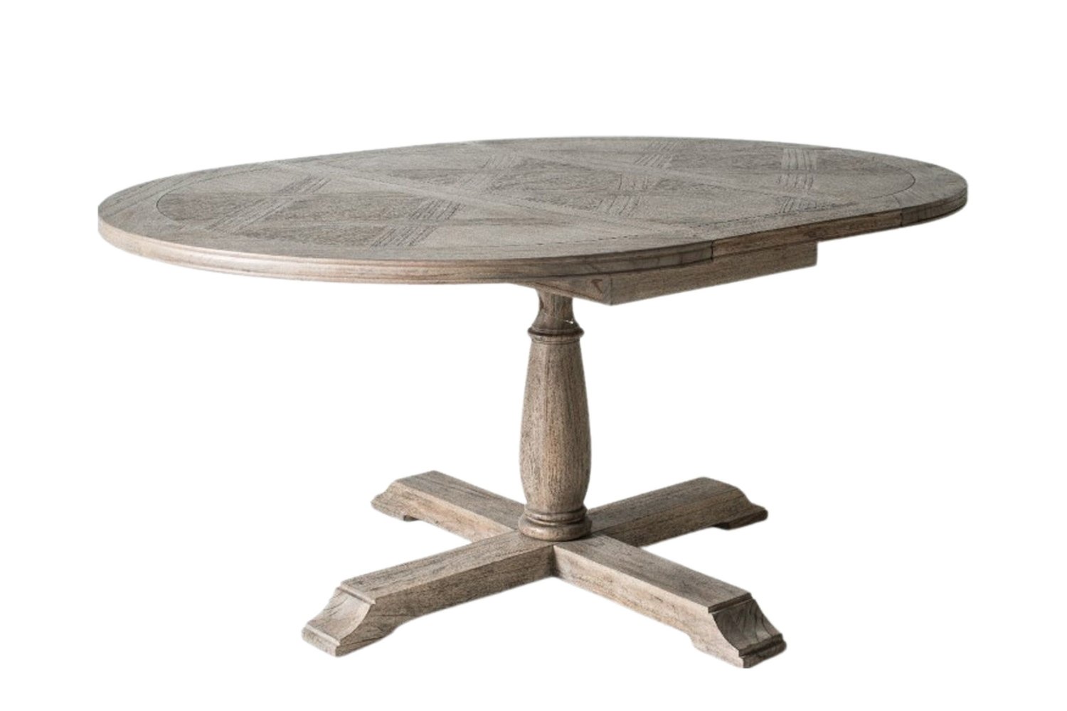 Gallery Direct Mustique French Colonial Round Extending Dining Table ...