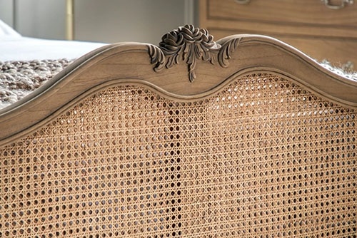 Gallery Direct Chic Weathered Cane Bed Frame | Furniture World