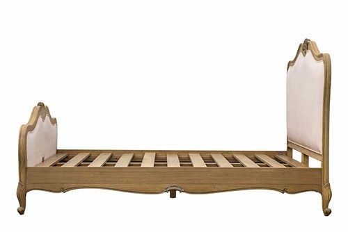 Gallery Direct Chic Weathered Linen Upholstered Bed Frame | Furniture World
