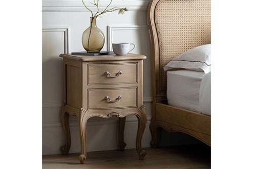 Gallery Direct Chic Weathered Bedside Table | Furniture World