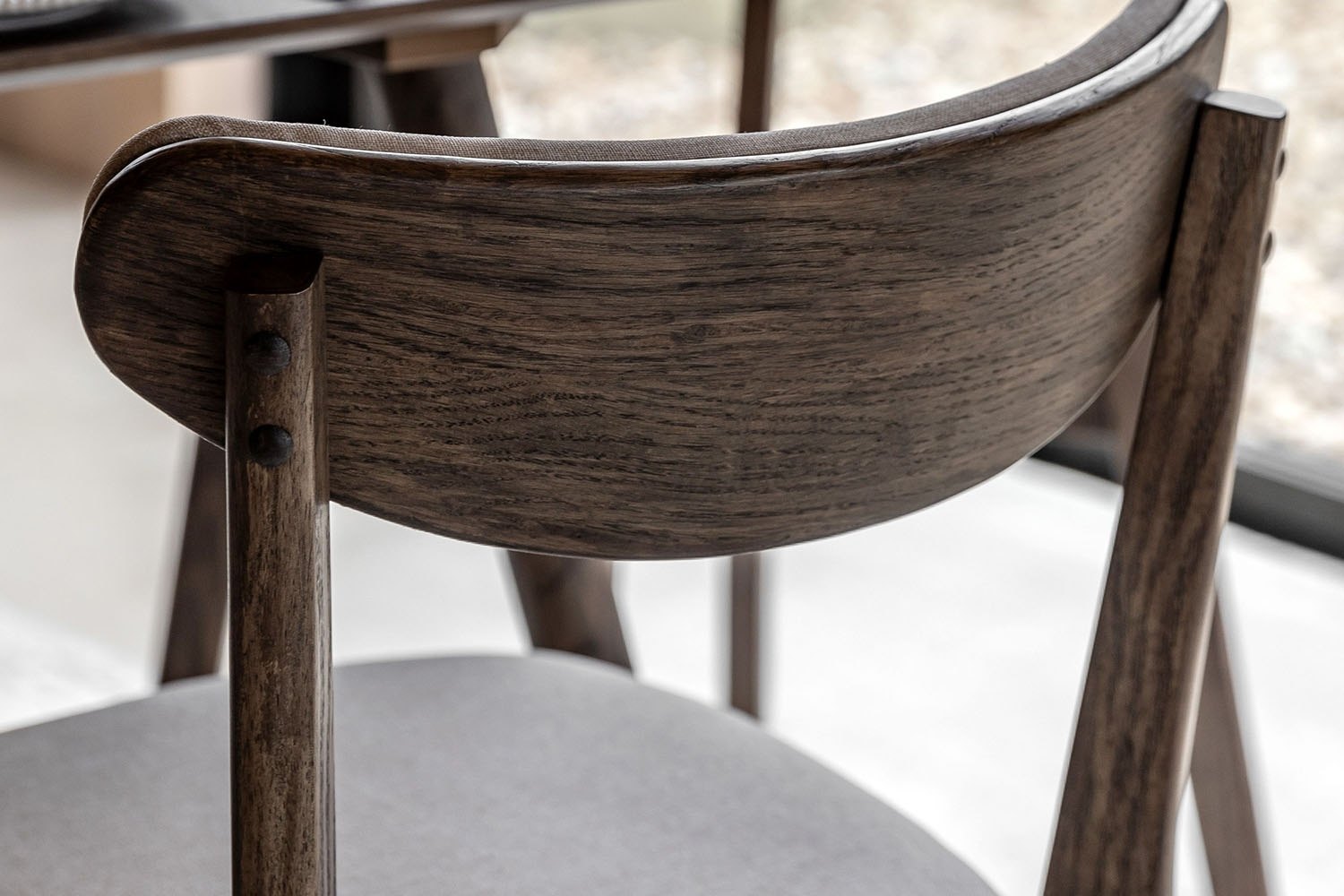 Gallery Direct Hatfield Smoked Oak 110cm Round Dining Table Set & 4 ...