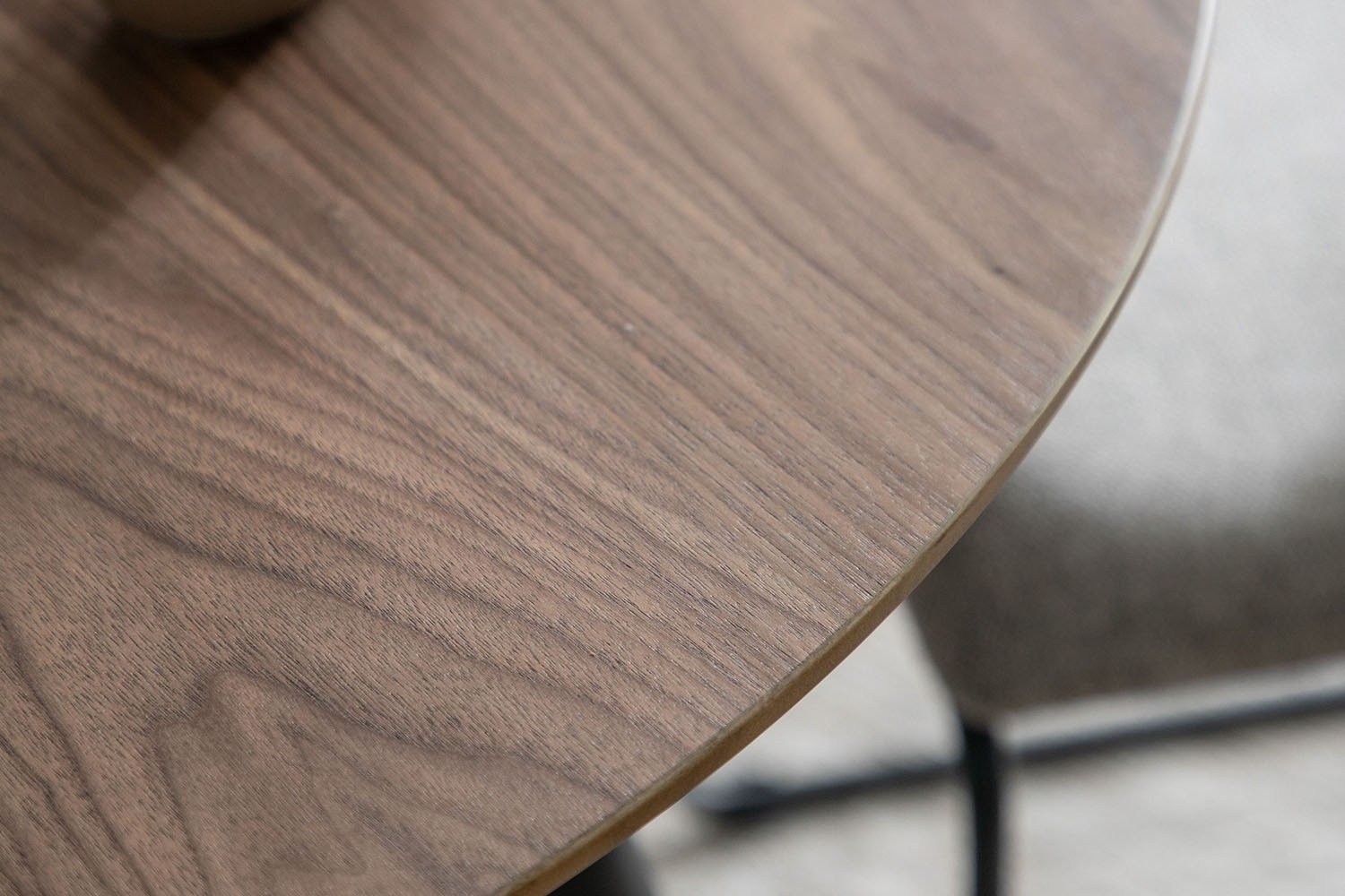Gallery Direct Astley 90cm Round Walnut Dining Table | Furniture World