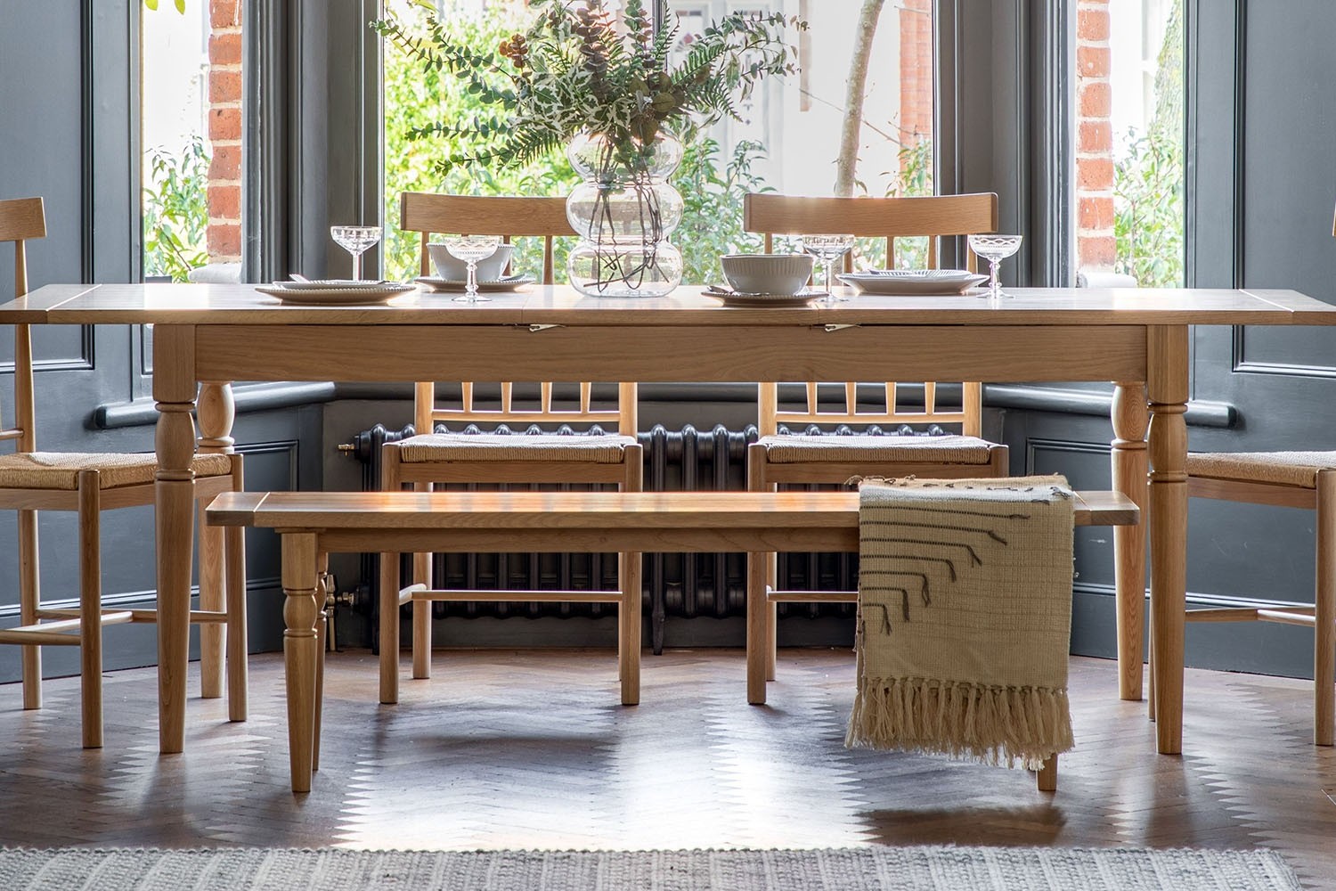 Gallery Direct Eton Oak 180/230cm Ext Dining Table | Furniture World