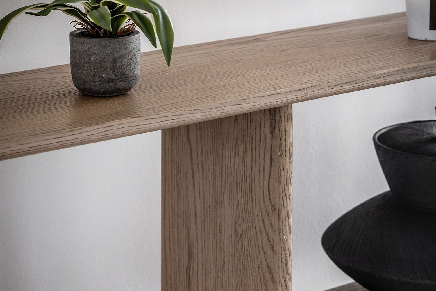 Gallery Direct Craft Smoked Oak Small Open Display Unit | Furniture World