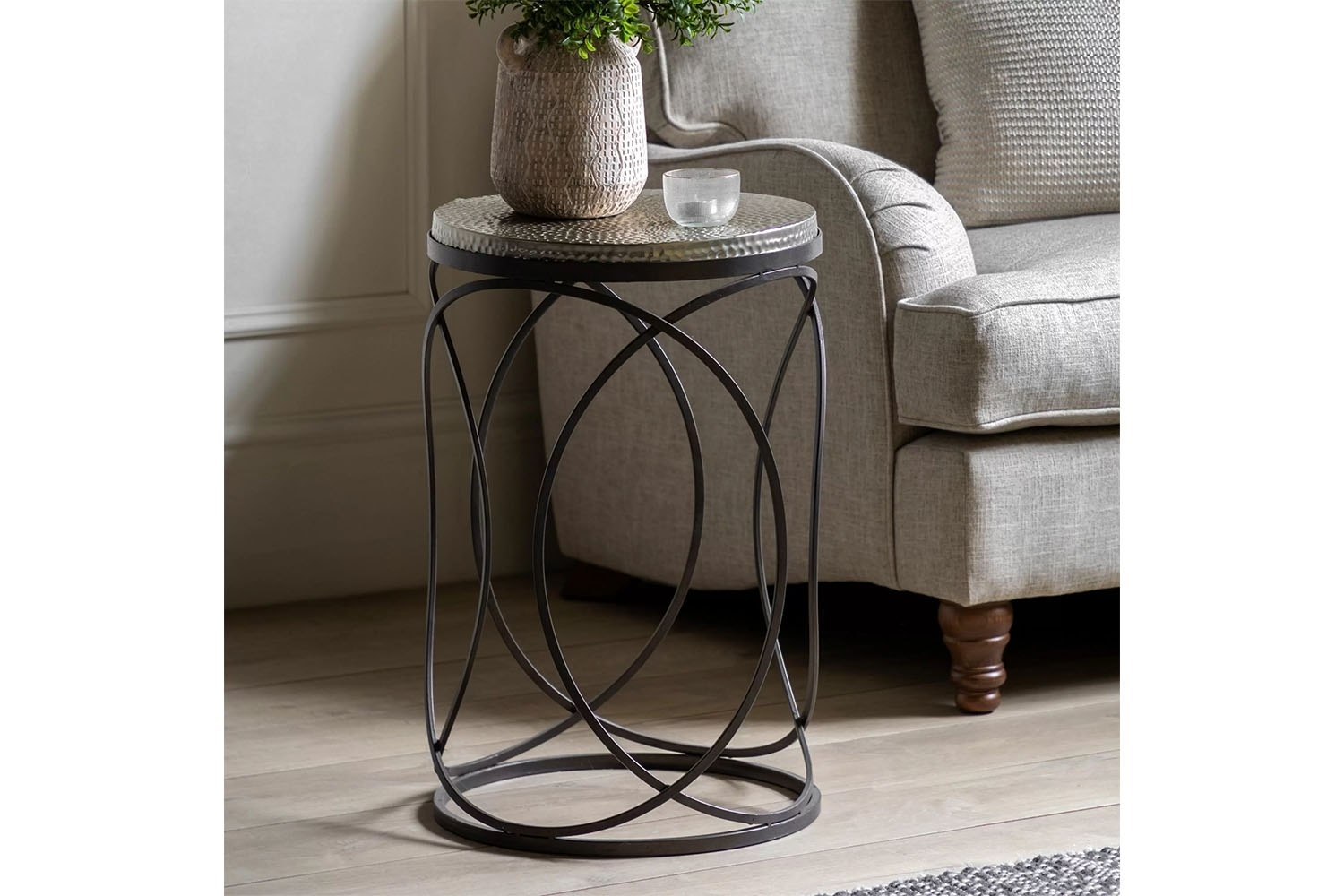 Gallery Direct Kimba Metal Side Table - Furniture World