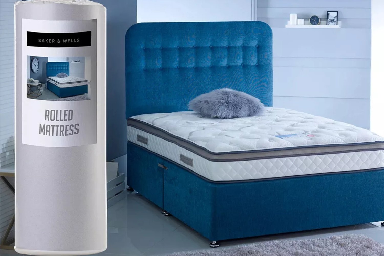 Baker & Wells Majestic Pocket Sprung Mattress with Cool Gel Memory Foam ...