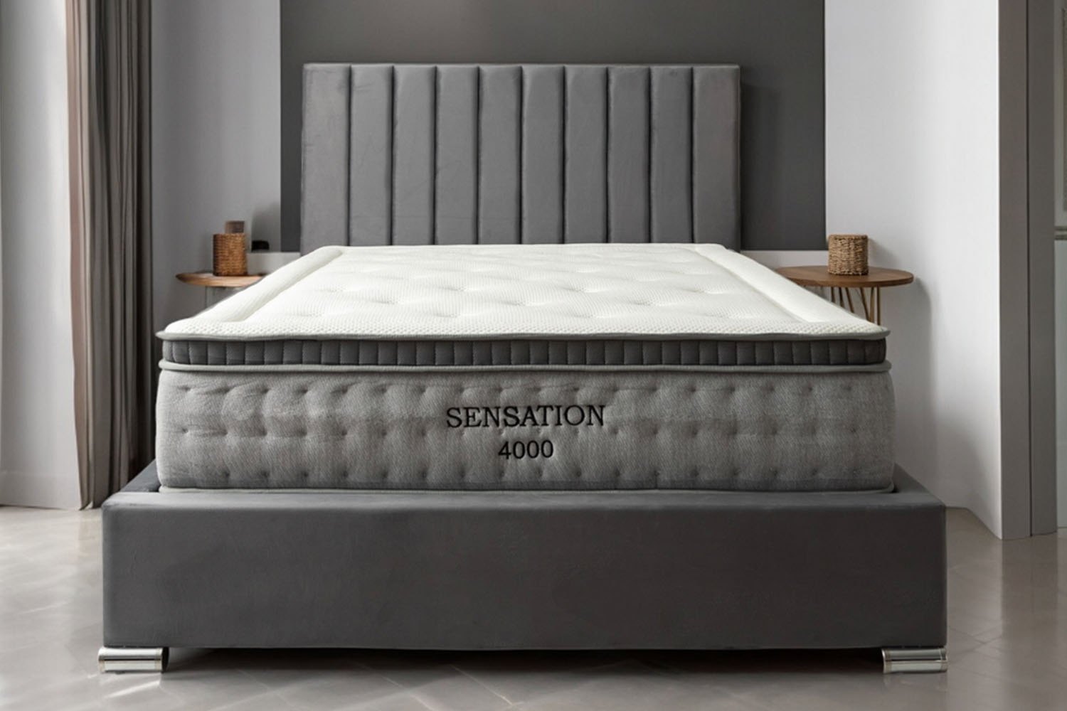 Baker & Wells Sensation 4000 Pocket Sprung Mattress with Cool Gel ...