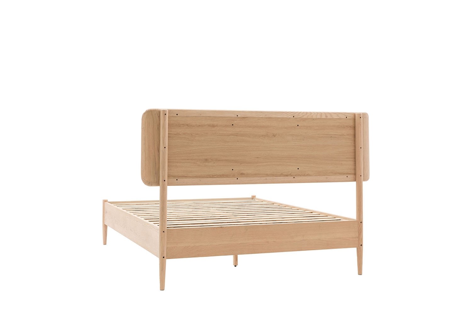 Gallery Direct Hatfield Natural Oak Bed Frame with Upholstered ...