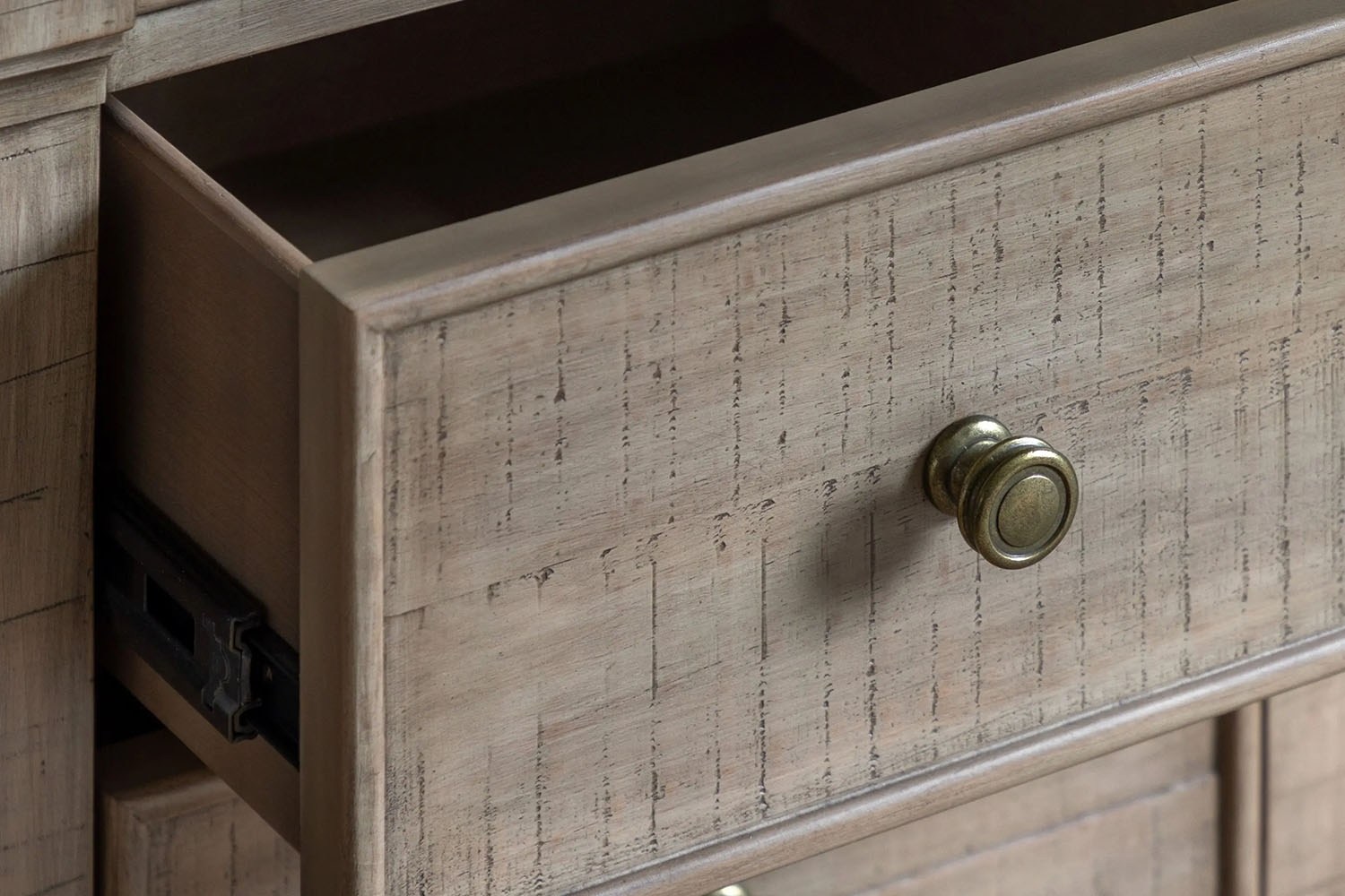 Gallery Direct Vancouver Rustic 3 Drawer Bedside Table | Furniture World
