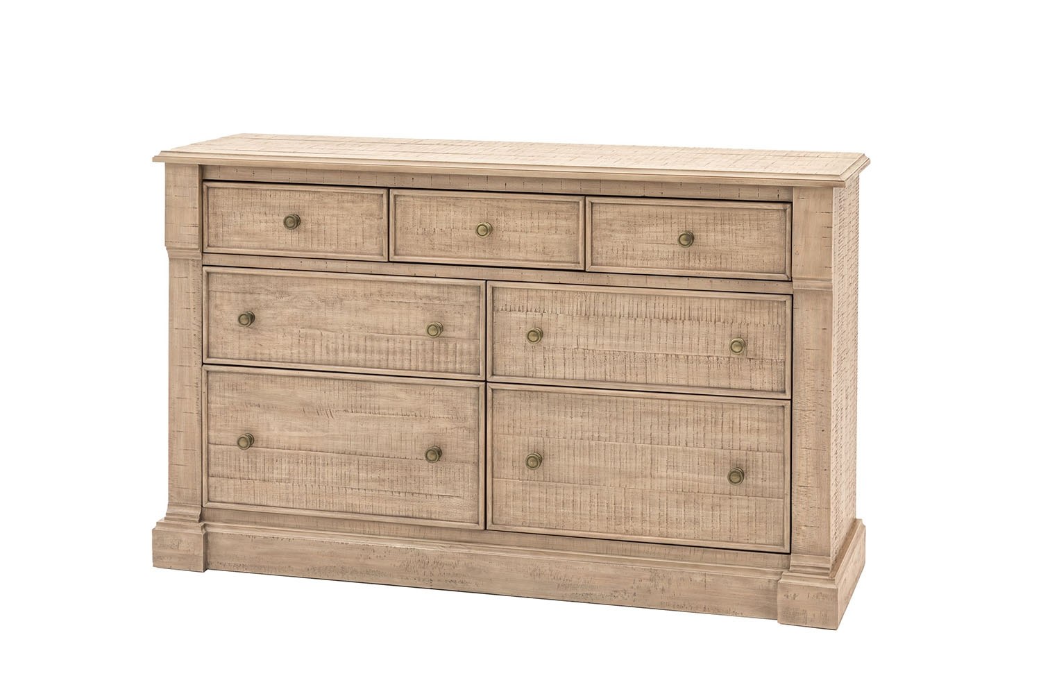 Gallery Direct Vancouver Rustic 7 Drawer Chest of Drawers | Furniture World