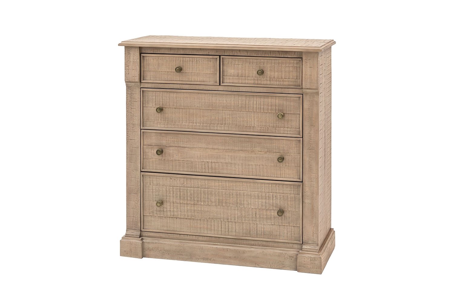 Gallery Direct Vancouver Rustic 5 Drawer Chest of Drawers | Furniture World