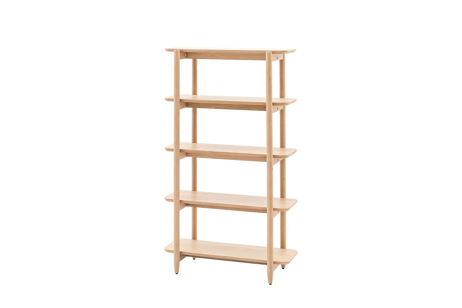 Gallery Direct Hatfield Natural Oak Tall Open Display Unit | Furniture ...
