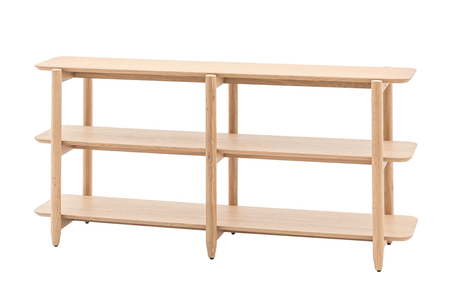 Gallery Direct Hatfield Natural Oak Wide Open Display Unit | Furniture ...