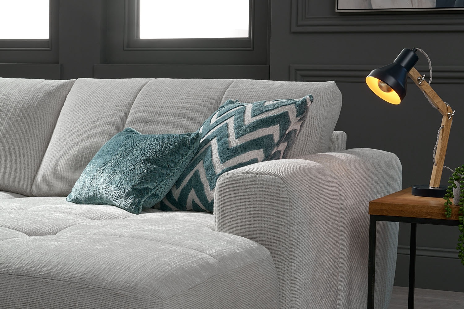 Opulent Fabric Modular Large Sofa Section | Furniture World